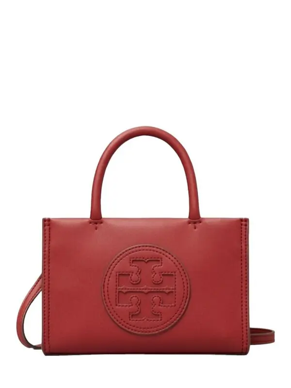 Tory Burch Ella Logo Patch Mini Tote Bag - Red