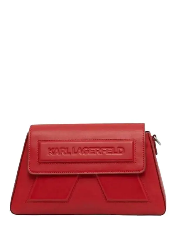 Karl Lagerfeld Logo Shoulder Bag - Red