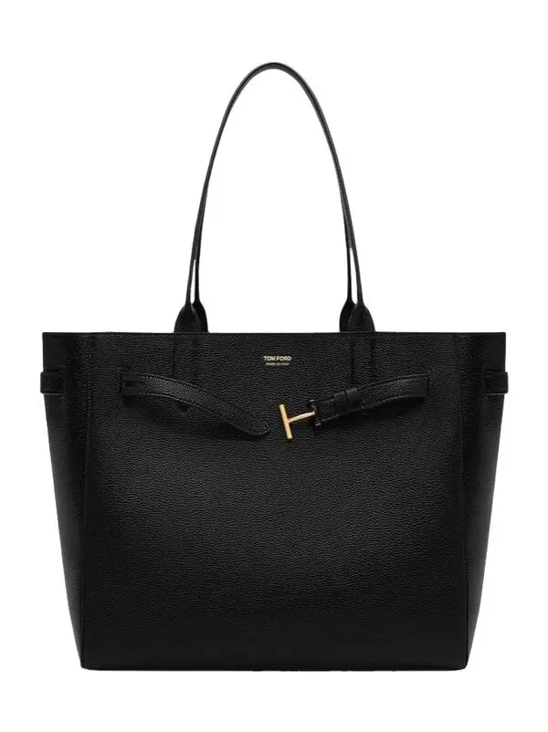 TOM FORD Leather Tote Bag - Black