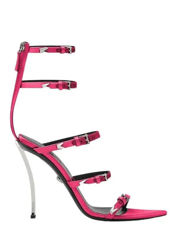 Versace Pin-point Buckle-strap Fastened Sandals - Pink