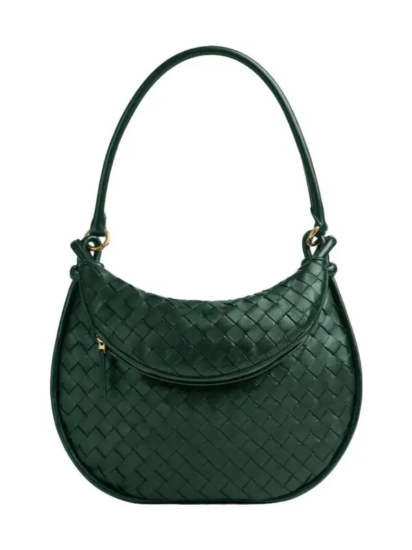 Bottega Veneta Medium Gemini Leather Shoulder Bag - Green