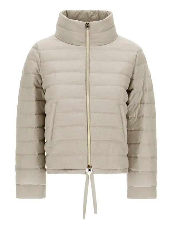 Herno High Collar Padded Jacket - Nude