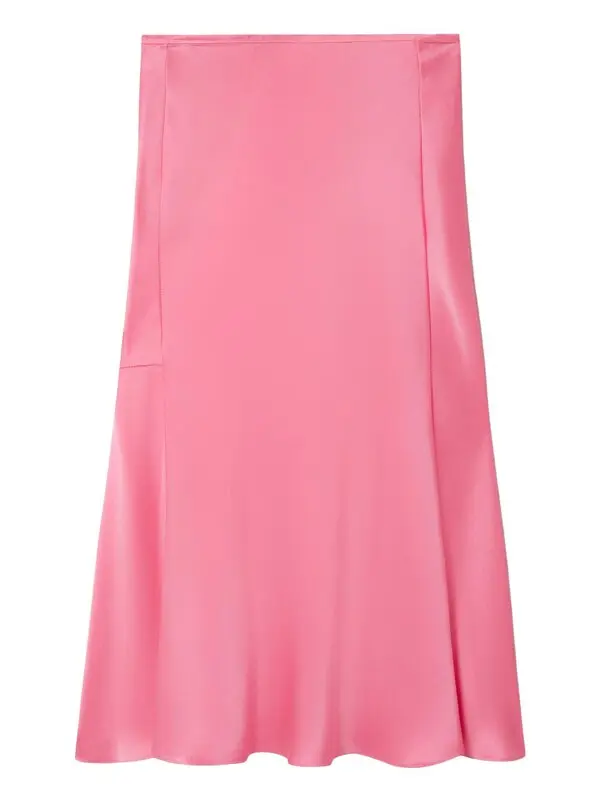 Stella McCartney Double Satin Oblique Cut Skirt - Pink