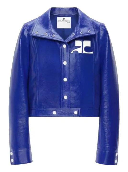 COURREGES Redition Vinyl Jacket - Blue