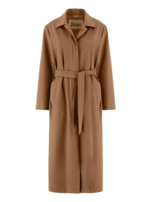 Herno Belted Trench Coat - Camel