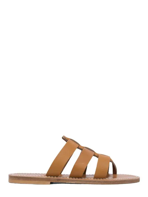 K.JACQUES Round-toe Flip-flops - Beige