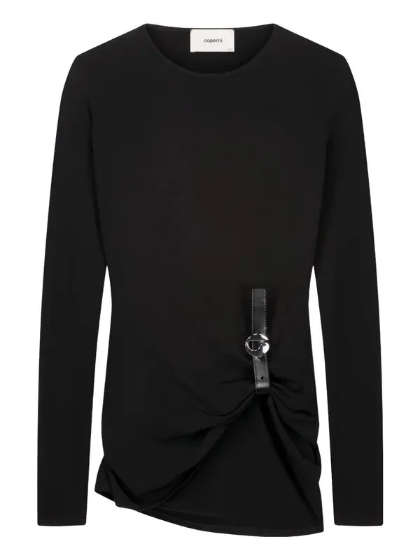 Coperni Round-neck Embellished T-shirt - Black