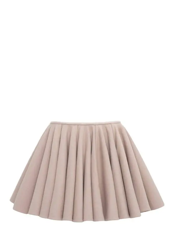 Alaïa Cashmere-blend Skater Skirt - Camel