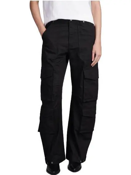 GOLDEN GOOSE Straight-leg Cargo Trousers - Black