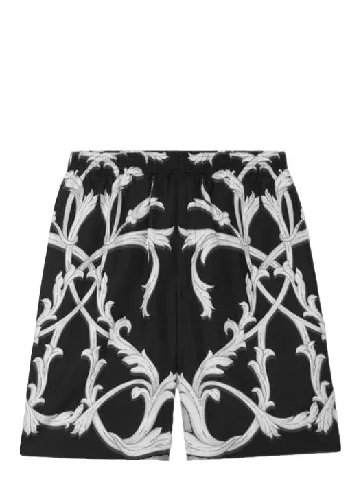 Versace Barocco Printed Shorts - Black