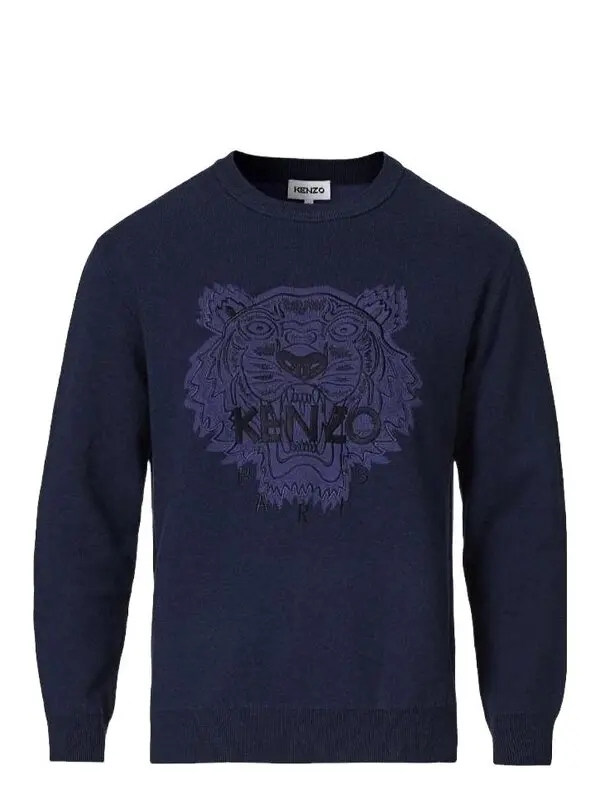 Kenzo Tiger Embroidered Sweater - Black