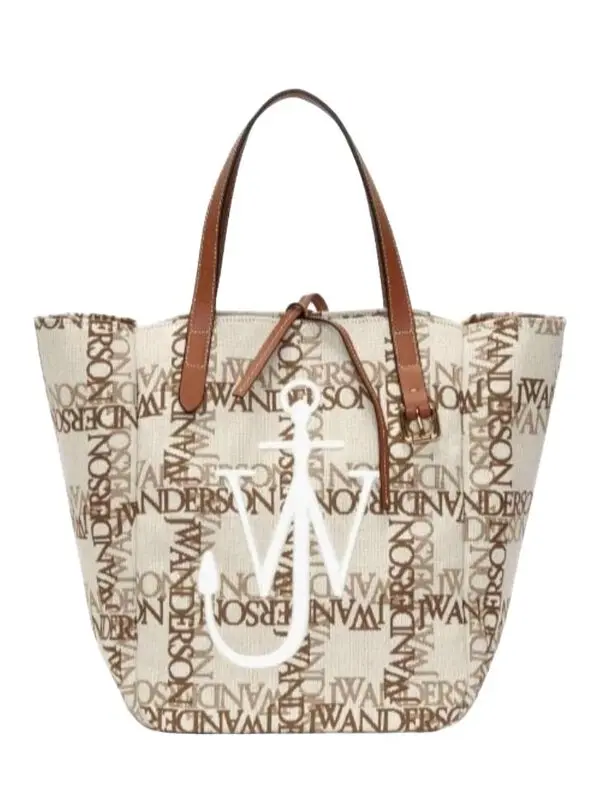 J.W.ANDERSON Logo Jacquard Tote Bag - Nude