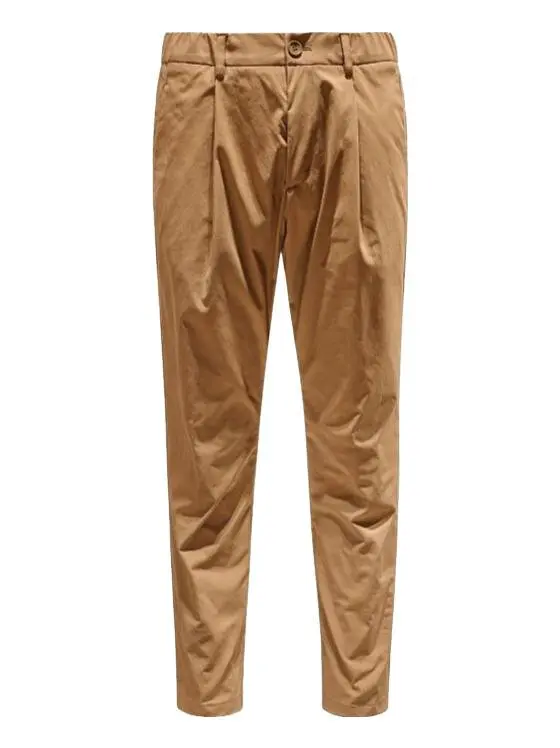 Herno Pleated Casual Trousers With Belt Loops - Brown