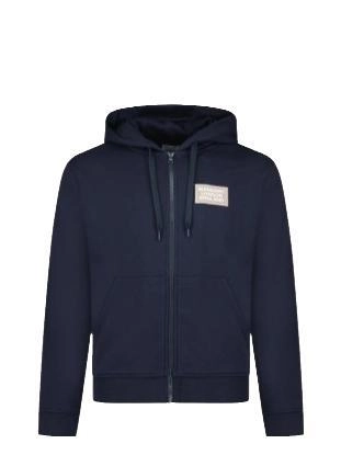 Burberry Long-sleeved Hooded Hoodie - Blue