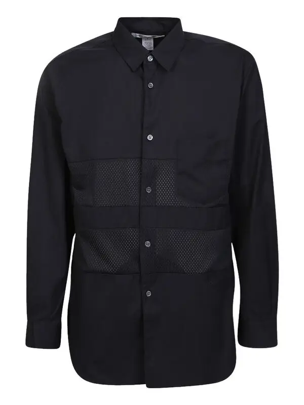 Comme Des Garçons Comme Des Garons Shirt Long-sleeved Button-up Shirt - Black