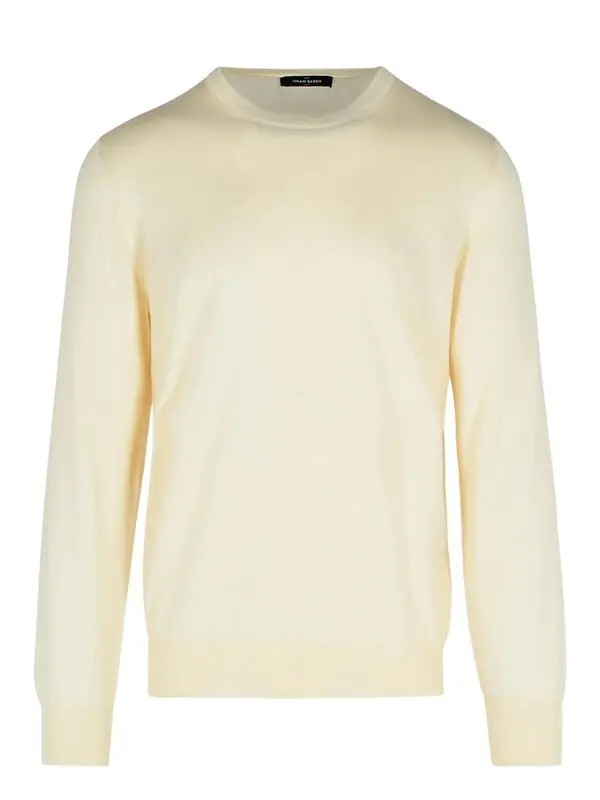 GRAN SASSO Crewneck Long-sleeved Jumper - Cream