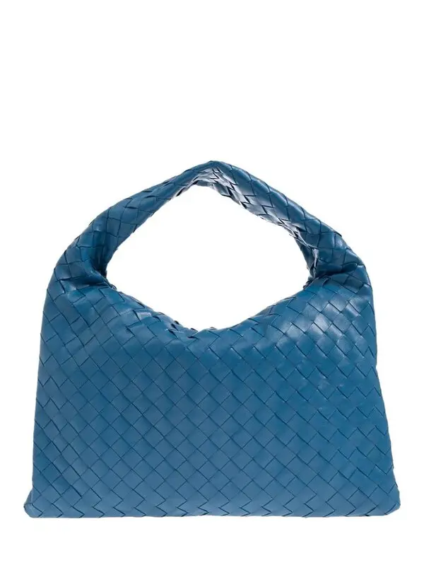 Bottega Veneta Hop Small Woven Shoulder Bag - Blue