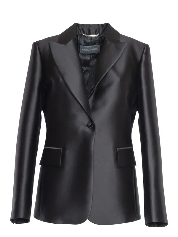 Alberta Ferretti Single-button Blazer - Black