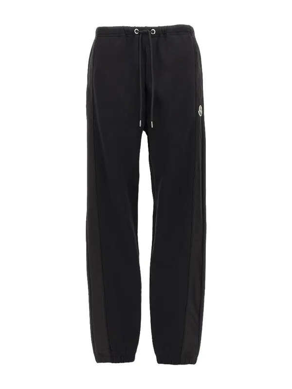 Moncler Logo Patch Drawstring Joggers - Black