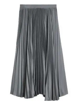 JIL SANDER Pleated Midi Skirt - Volcanic Glass
