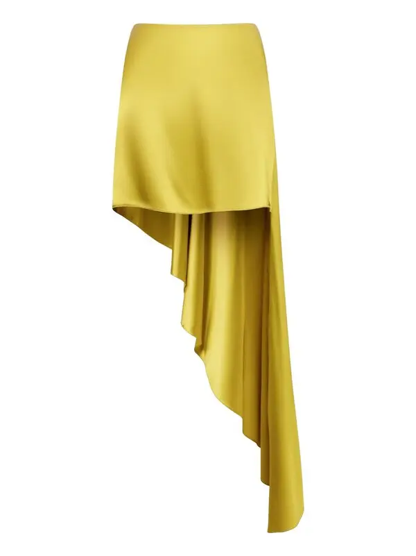 Alaïa Asymmetrical Satin Skirt - No