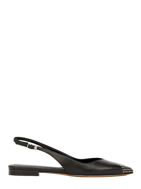 Isabel Marant Étoile Branee Ballet Flats With Stud Embellishments - Black