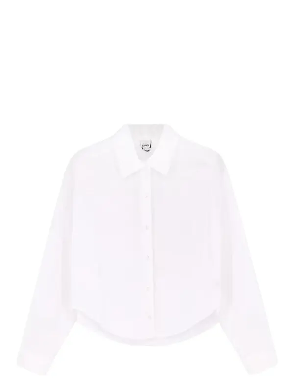 Aspesi Logo Shirt With Lapel Neck And Button Closure - White