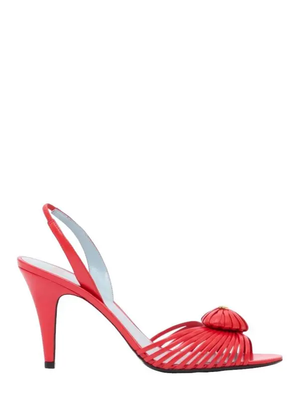 Valentino Garavani Coeur Royal Kidskin Sandal 85mm - Red