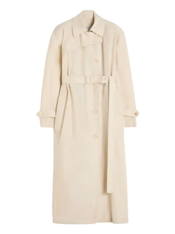 Sportmax Zavorra Belted Trench Coat - Vanilla