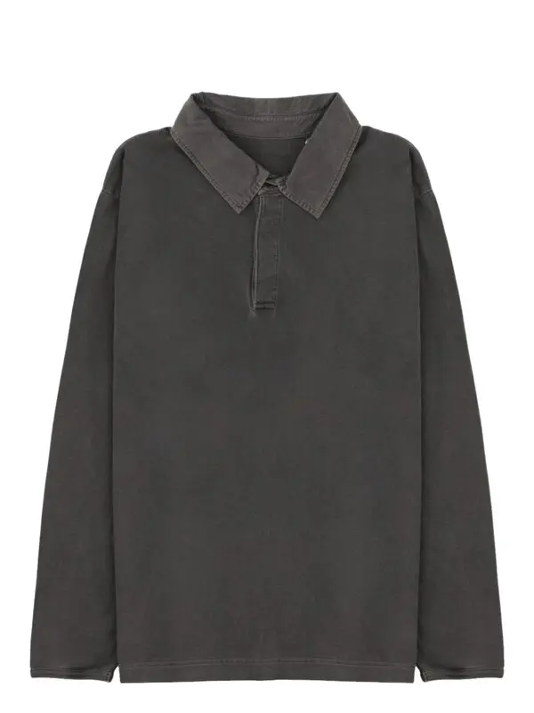 SUNFLOWER Long Sleeved Polo Shirt - Black