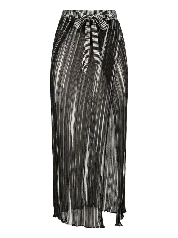 Missoni Striped Maxi Skirt - Black