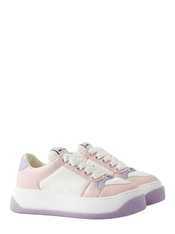Gucci Screener Sneakers - Pink And Lavender