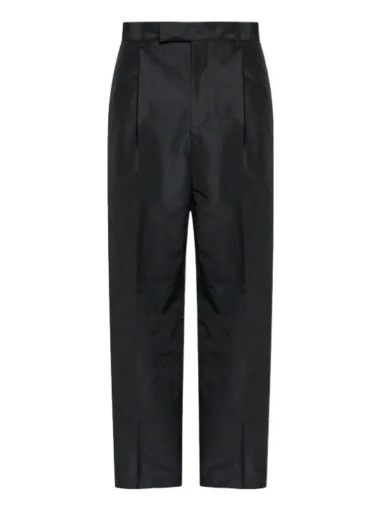 JIL SANDER Pleated Straight Leg Trousers - Black