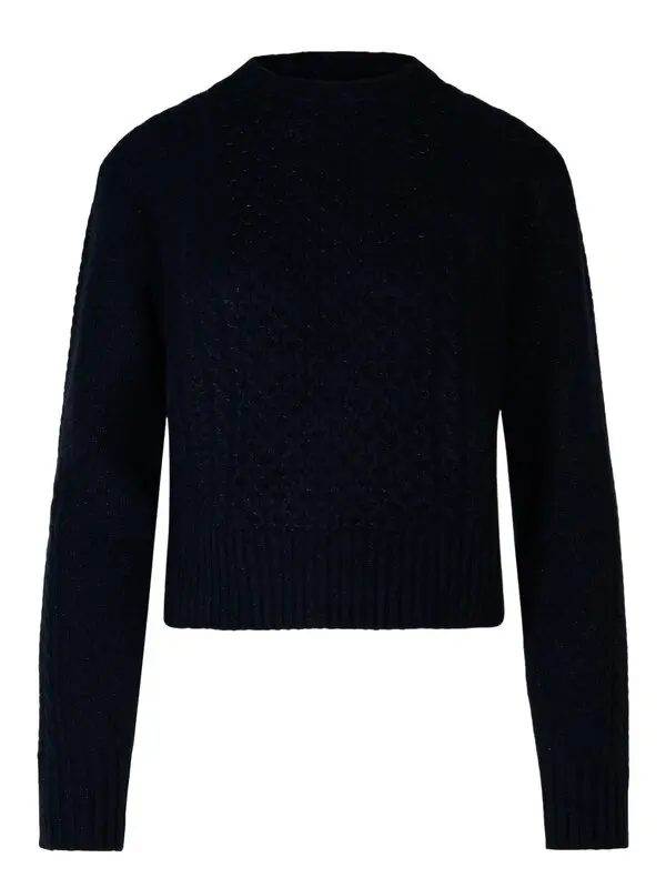 Fabiana Filippi Cable-knit Embellished Jumper - Blue