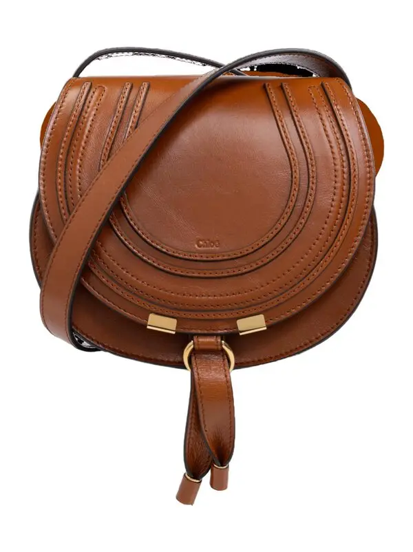 Chloé Marcie Saddle Bag - Brown