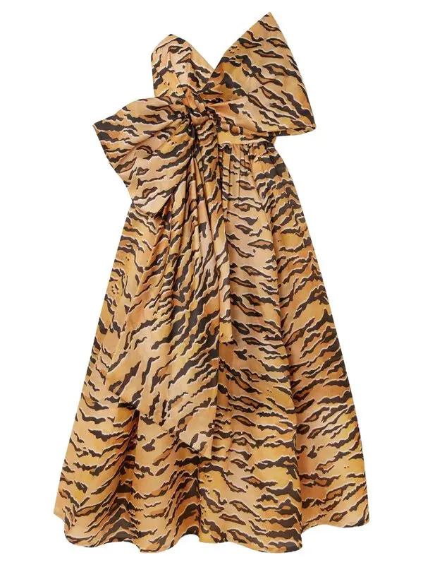 Zimmermann Strapless Printed Maxi Dress - Brown