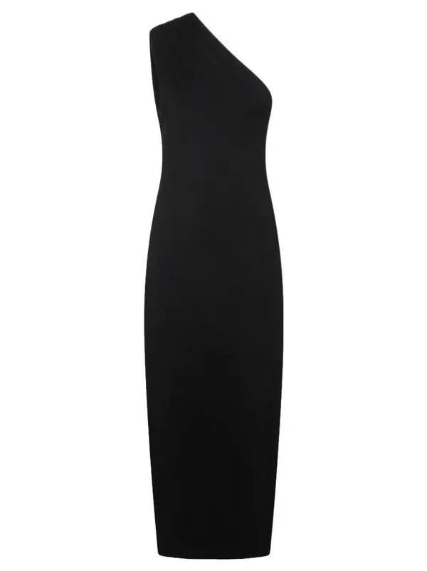 THOM KROM One-shoulder Sleeveless Midi Dress - Black
