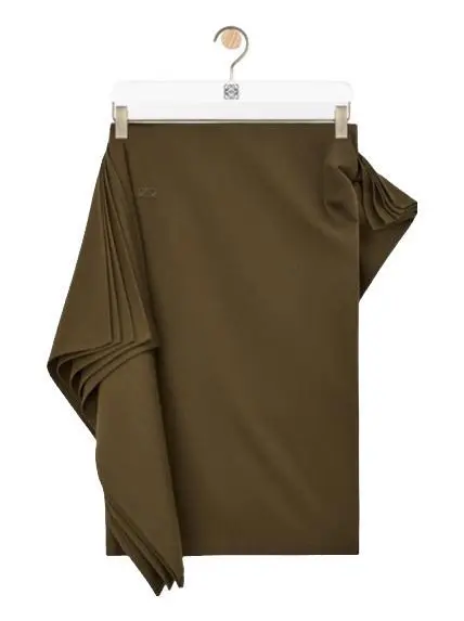 Loewe Draped Mini Skirt - Brown