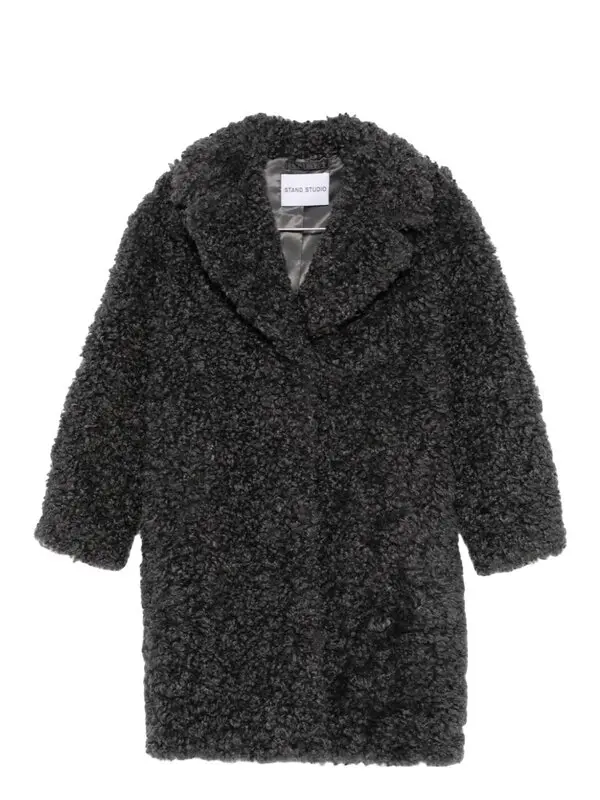 STAND STUDIO Camille Cocoon Coat - Grey