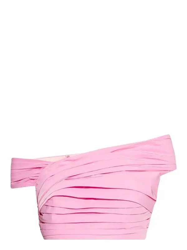 Dsquared2 Sleeveless Pleated Off-the-shoulder Top - No