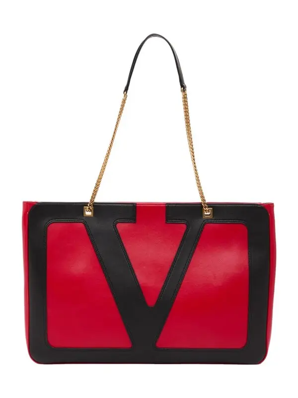 Valentino Garavani Viva Superstar Vlogo Signature Tote Bag - Red