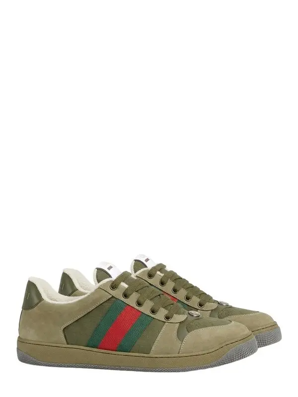 Gucci Gg Ripstop Lace-up Sneakers - Green