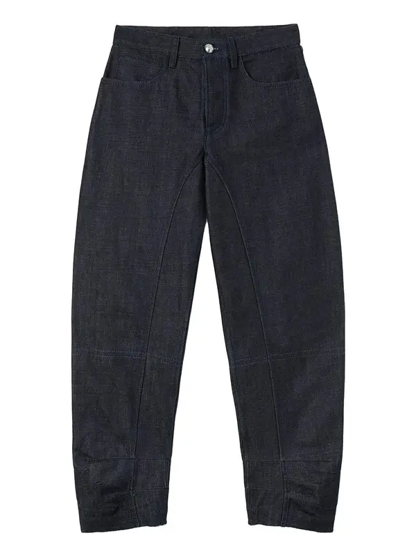 JIL SANDER Denim Jeans With Rough Edge Processing - Black