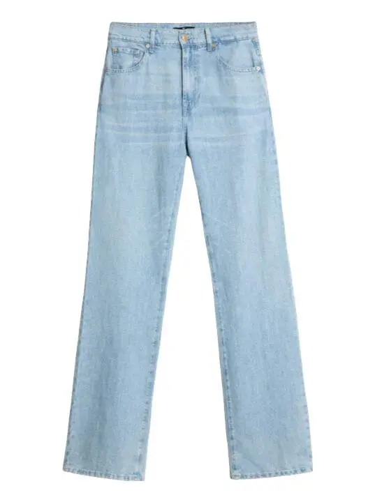 7 For All Mankind Flared Denim Trousers - Blue
