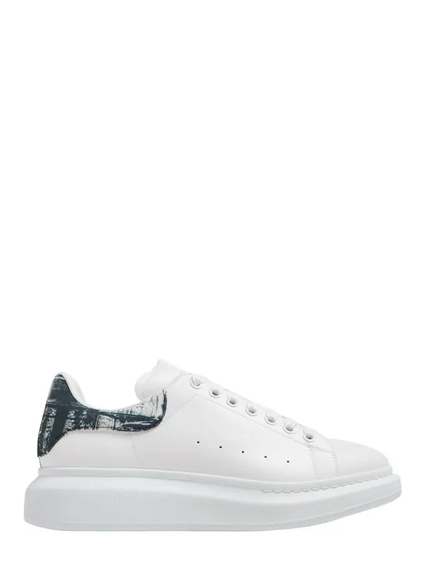 Alexander McQueen Oversized Lace-up Sneakers With Logo Detail - White