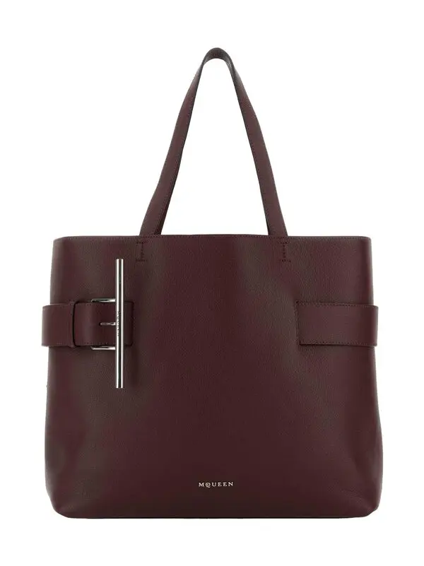 Alexander McQueen T-bar Sling Top Handle Bag - Red