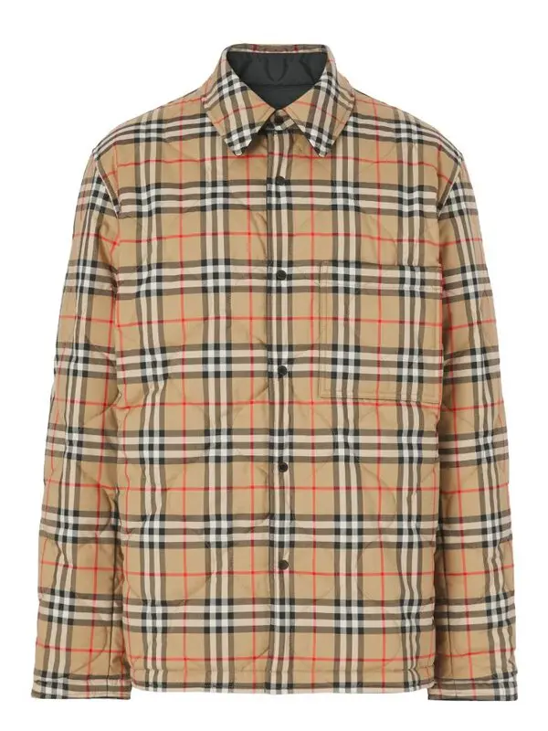 Burberry Reversible Vintage Check Thermoregulated Overshirt - Black