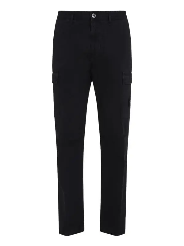 Stone Island Cargo Trousers - Black