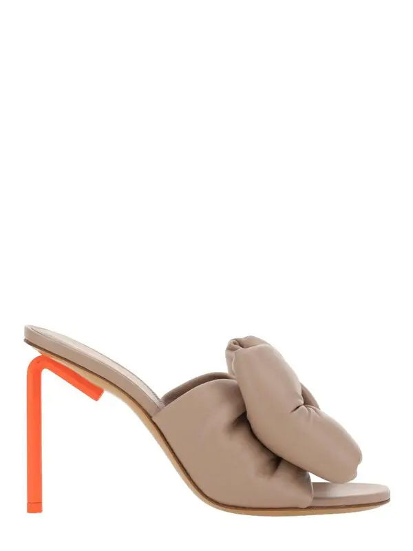 Off-White Allen 110mm Bow Sandals - Nude