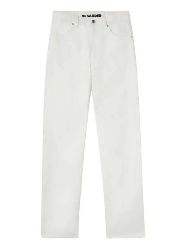 JIL SANDER Five Pocket Denim Trousers - White
